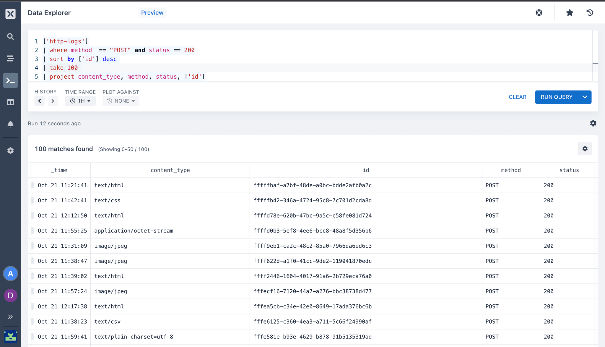 Monitoring using Axiom’s Data Explorer