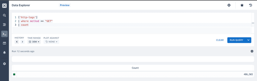 Monitoring using Axiom’s Data Explorer
