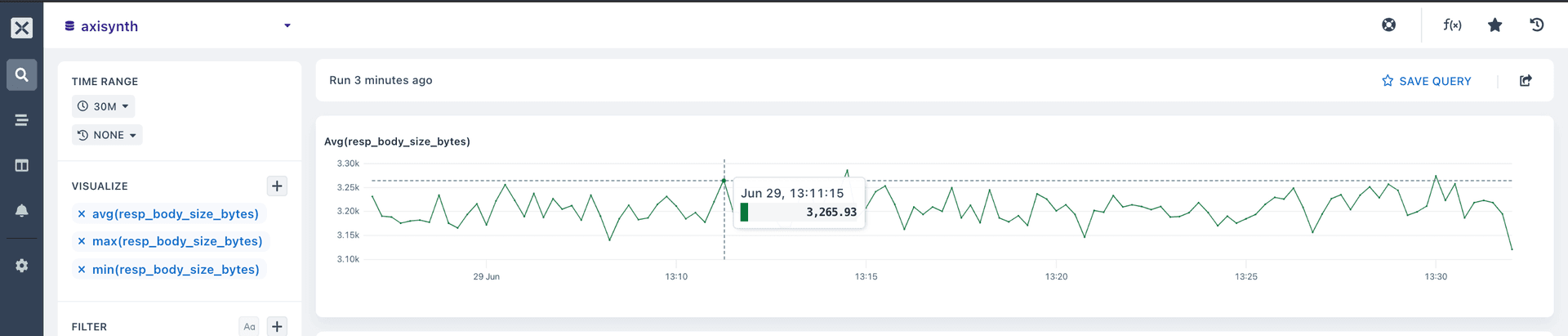 Visualizing log events with Axiom