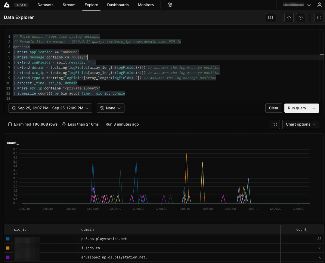 How to Use Axiom with OPNsense logs