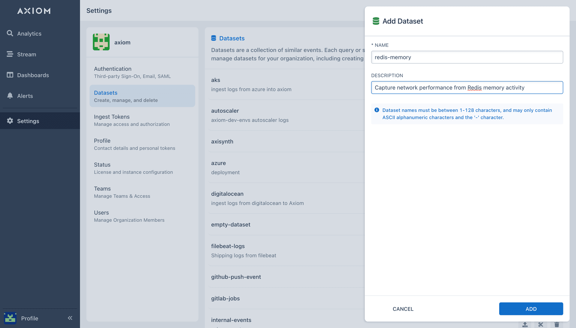 Use Axiom and Redis for better performance monitoring