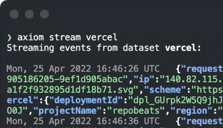 The best logging platform for Vercel Apps - Axiom