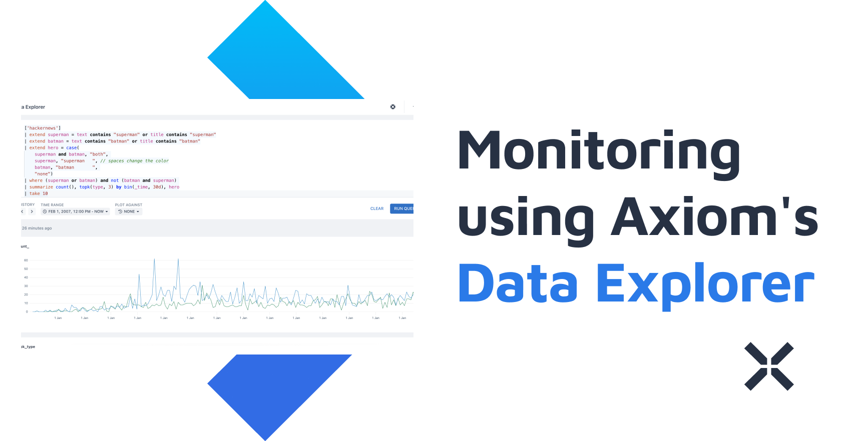 Monitoring using Axiom's Data Explorer