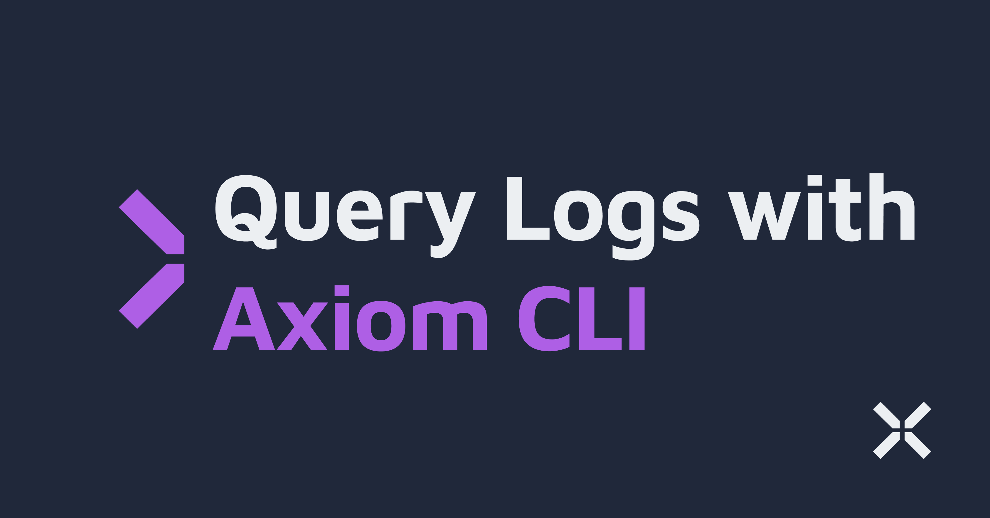 Query Logs with Axiom CLI